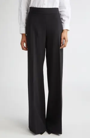 Carolina Herrera Diane High-waist Wide-leg Pants - Black