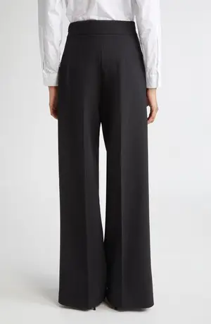 Carolina Herrera Diane High-waist Wide-leg Pants - Black