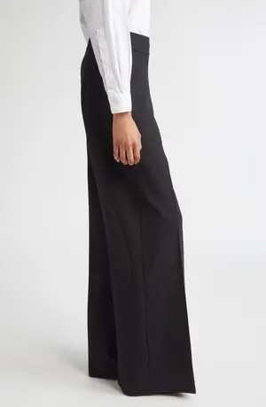 Carolina Herrera Diane High-waist Wide-leg Pants - Black