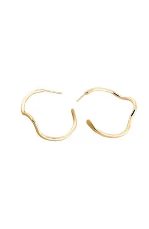 PIERETTI Noele Large Hoops - Gold Plate