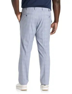 SYNRGY BY DXL Big & Tall Plaid Machine-washable Suit Pants