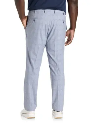 SYNRGY BY DXL Big & Tall Plaid Machine-washable Suit Pants