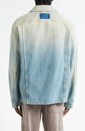GOLDEN GOOSE Journey Mackenzie Denim Work Jacket - Light Blue