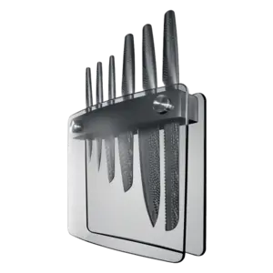 CUISINE::PRO® Id3® Samurai 7-piece Sakai Knife Block - Black
