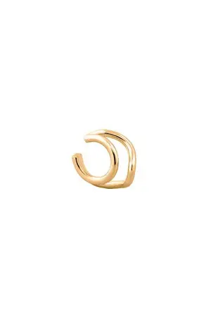 PIERETTI Naeva Double Ear Cuff - Gold Plate