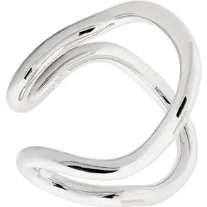 PIERETTI Nora Ear Cuff - Silver Plate
