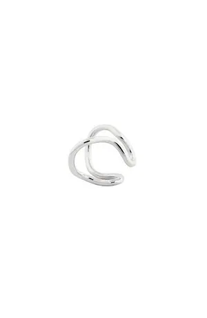 PIERETTI Nora Ear Cuff - Silver Plate