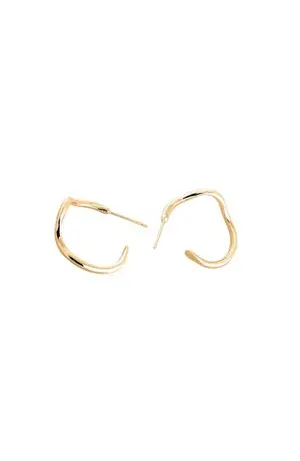 PIERETTI Noele Medium Hoops - Gold Plate