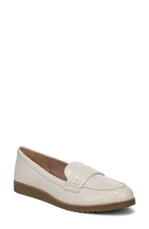 LIFESTRIDE Leopard Print Wedge Loafer - Bone