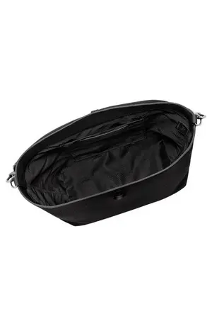 Longchamp Le Roseau Leather Hobo Bag - Black