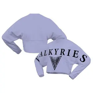 SPIRIT JERSEY Golden State Valkyries Jumbo Print Cropped Long-sleeve T-shirt - Violet