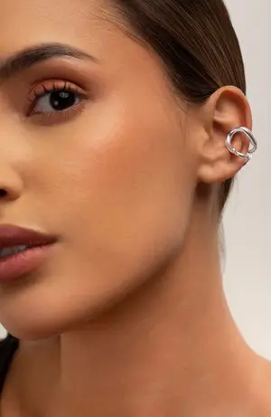 PIERETTI Cala Ear Cuff - Silverplate