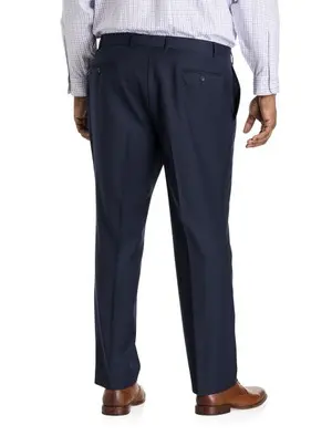 JV REFLEX Big & Tall Flat-front Suit Pants