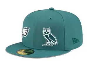 OVO X Nfl Philadelphia Eagles Fitted Hat - Green