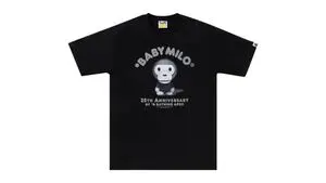 A BATHING APE Milo 25th Anniversary Photo Tee Shirt - Black
