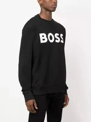 BOSS Logo-print Cotton Sweatshirt