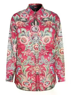 Etro Floral-print Shirt Coat