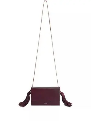 JIL SANDER Tassel-detailed Crossbody Bag - Red