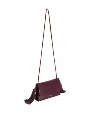 JIL SANDER Tassel-detailed Crossbody Bag - Red