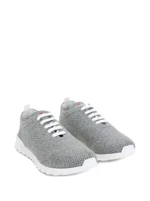 Kiton Knitted Lace-up Sneakers - Grey