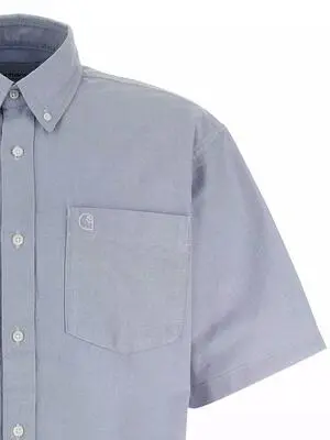 Carhartt Work In Progress Logo-embroidered Oxford Shirt - Blue