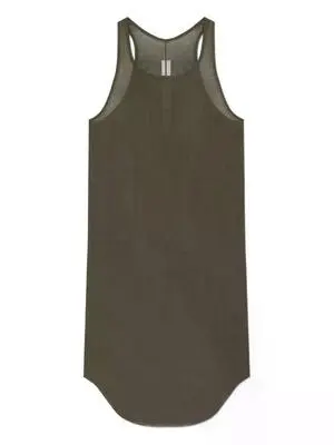 Rick Owens Ribbed Racerback Tank Top - Green
