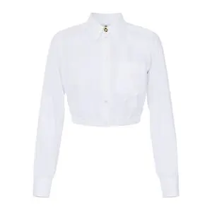 Elisabetta Franchi Cropped Cotton Poplin Shirt