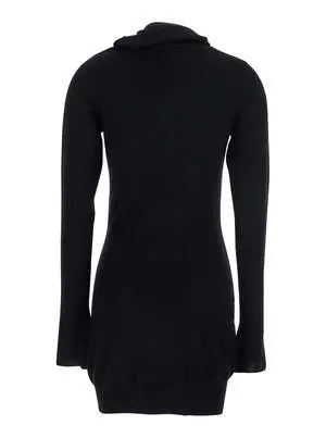 Attico Mini Dress With Cowl Neck And Flared Sleeves