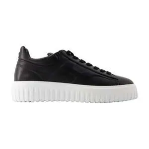 Hogan H-Stripes Allacciato Sneakers - Black