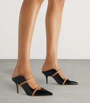 MALONE SOULIERS Leather Maureen Mules - Black