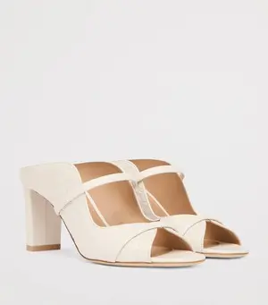 MALONE SOULIERS Croc-embossed Norah Heeled Sandals