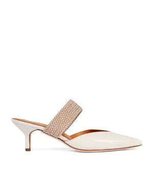 MALONE SOULIERS Leather Maisie Mules - Ivory