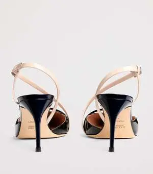 MALONE SOULIERS Patent Leather Valeria Slingback Pumps