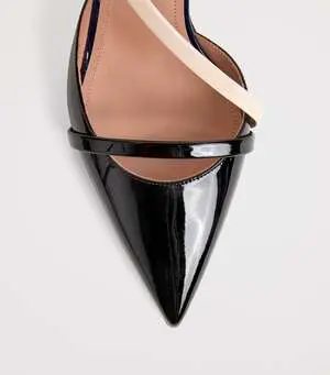 MALONE SOULIERS Patent Leather Valeria Slingback Pumps