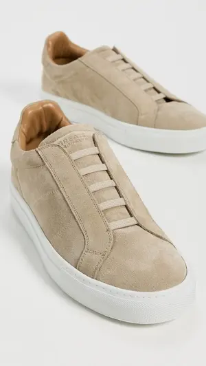 Greats Royale 2.0 Suede Slip-on Sneakers - Sand