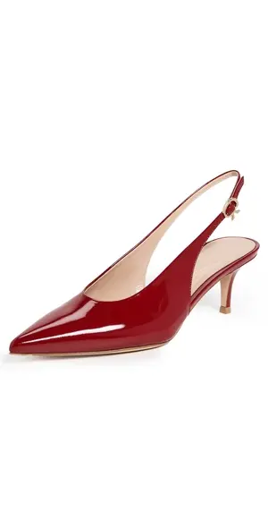 GIANVITO ROSSI Gianvito Rossi Robbie Sling Pumps 55mm Rouge