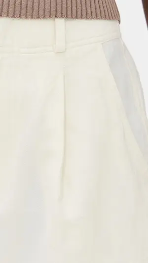 APIECE APART Bari Pleated Shorts