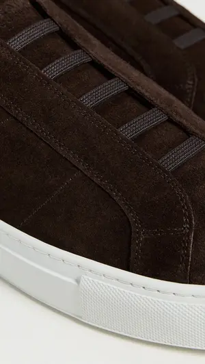 Greats Royale 2.0 Suede Slip-on Sneakers - Chocolate