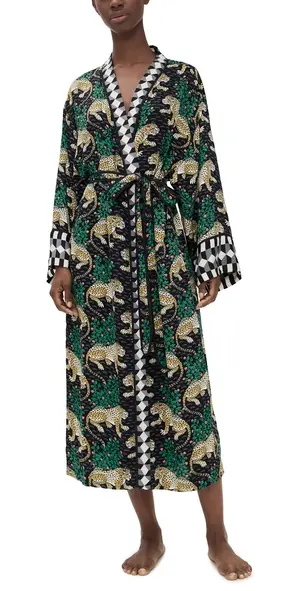 PRINTFRESH Long Robe - Bagheera, Ink