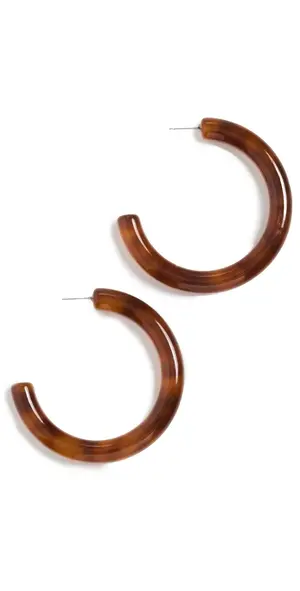 Lele Sadoughi Broadway Hoop Earrings