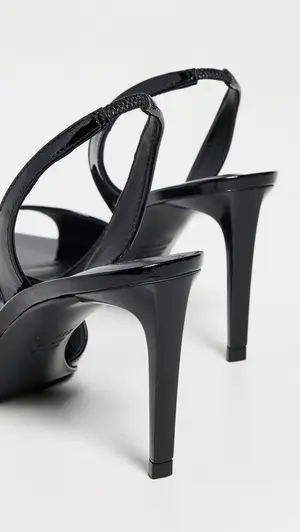Schutz Scarlett Sling Mid Heels - Black