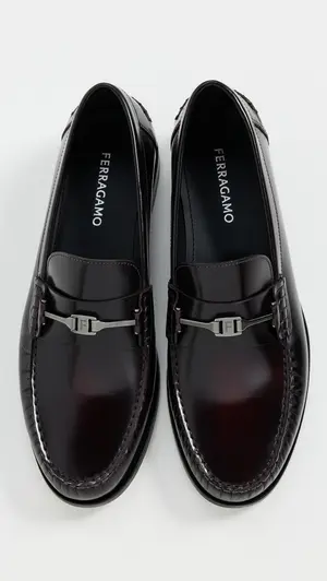 FERRAGAMO Harry Leather Loafers
