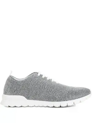 Kiton Knitted Lace-up Sneakers - Grey