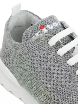 Kiton Knitted Lace-up Sneakers - Grey
