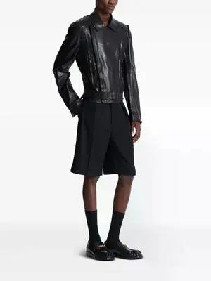 Balmain Leather Biker Jacket