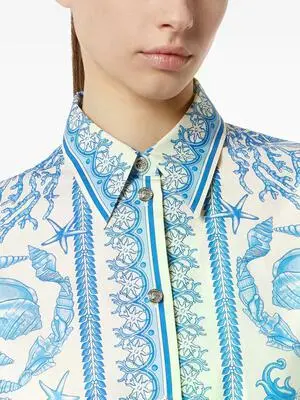 Versace Underwater Barocco Shirt Dress