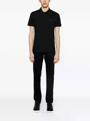BOSS Logo-patch Piqué Polo Shirt