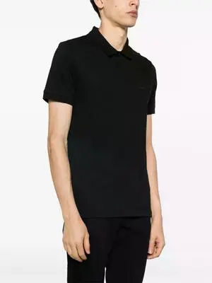 BOSS Logo-patch Piqué Polo Shirt