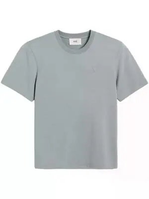 AMI Paris Logo-debossed Organic-cotton T-shirt
