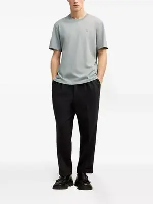 AMI Paris Logo-debossed Organic-cotton T-shirt